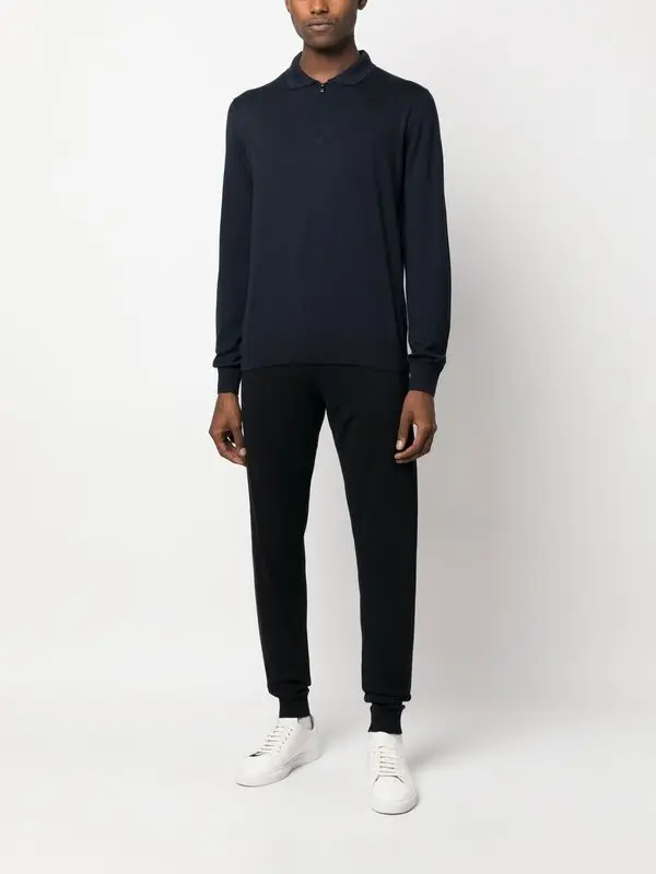 Corneliani Jersey-knit Track Pants - Blue