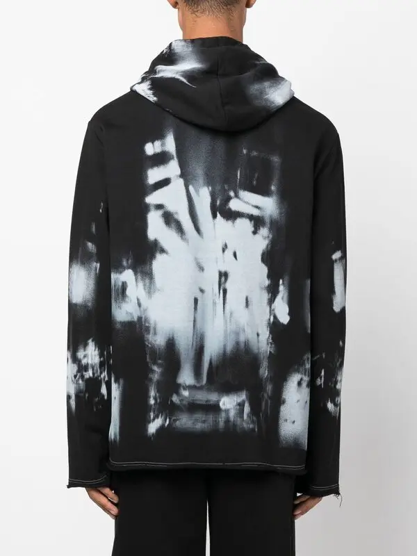Balmain Graphic Print Hoodie