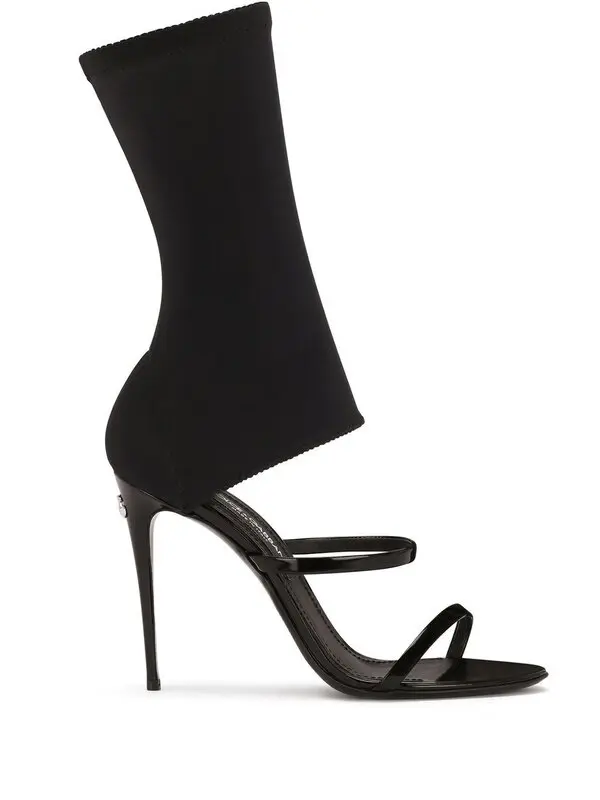 Dolce & Gabbana 105mm Sock-style Leather Sandals