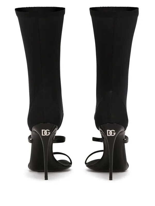 Dolce & Gabbana 105mm Sock-style Leather Sandals