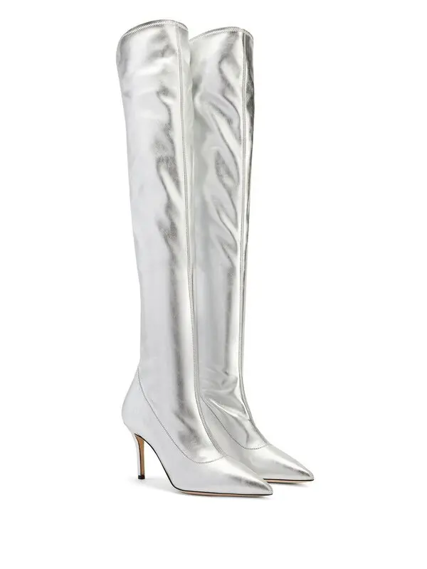 GIUSEPPE ZANOTTI 90mm Felicity Thigh-high Boots - Silver