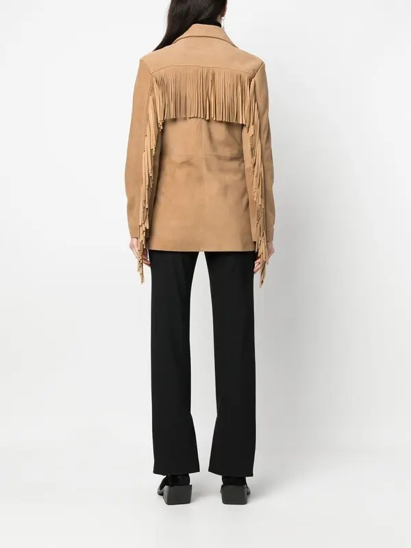 DANCASSAB Rivera Double-breasted Fringed Jacket