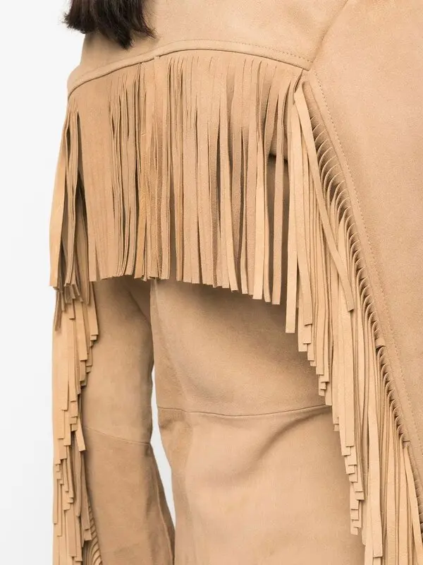 DANCASSAB Rivera Double-breasted Fringed Jacket