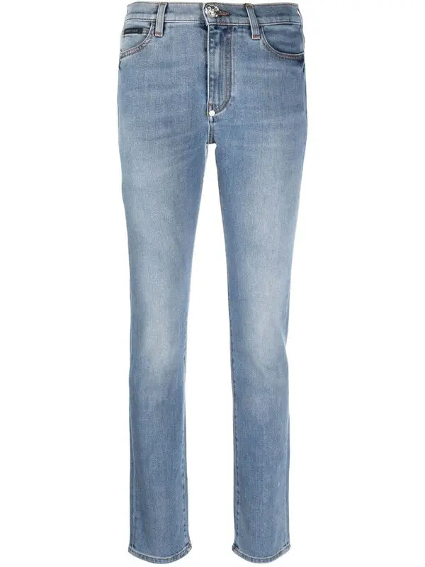 Philipp Plein Mid-rise Slim-cut Jeans