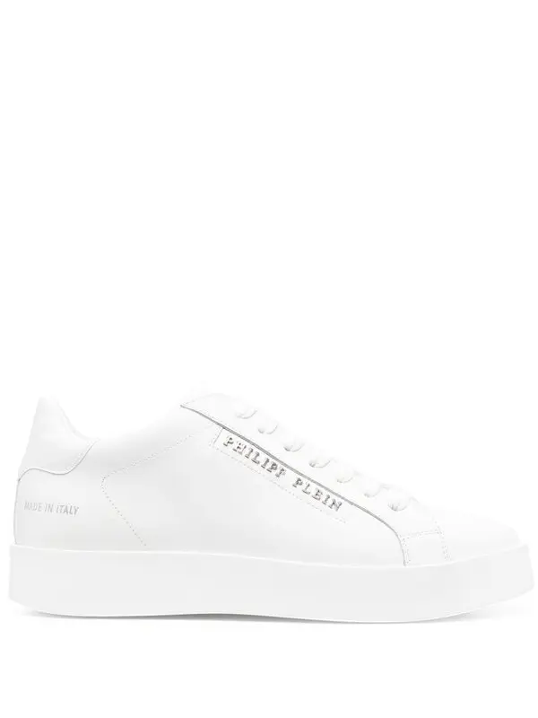 Philipp Plein Low-top Leather Sneakers - White