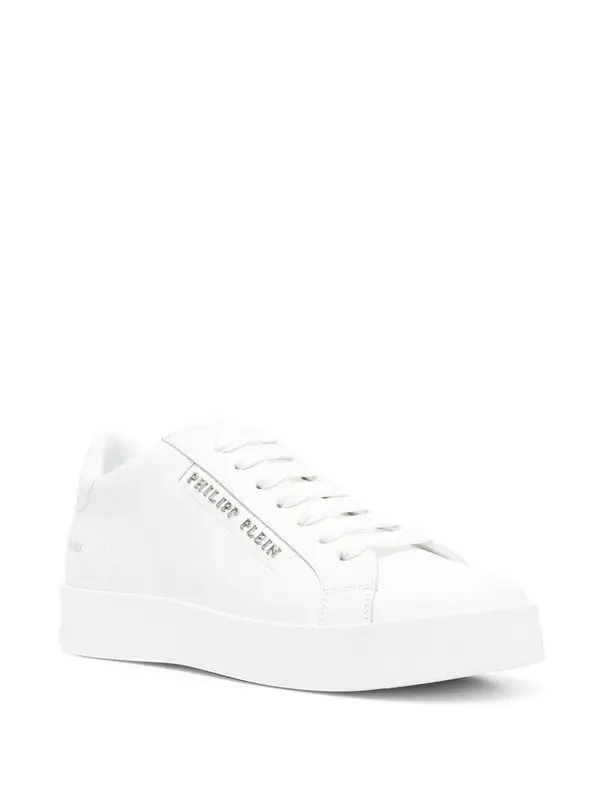 Philipp Plein Low-top Leather Sneakers - White