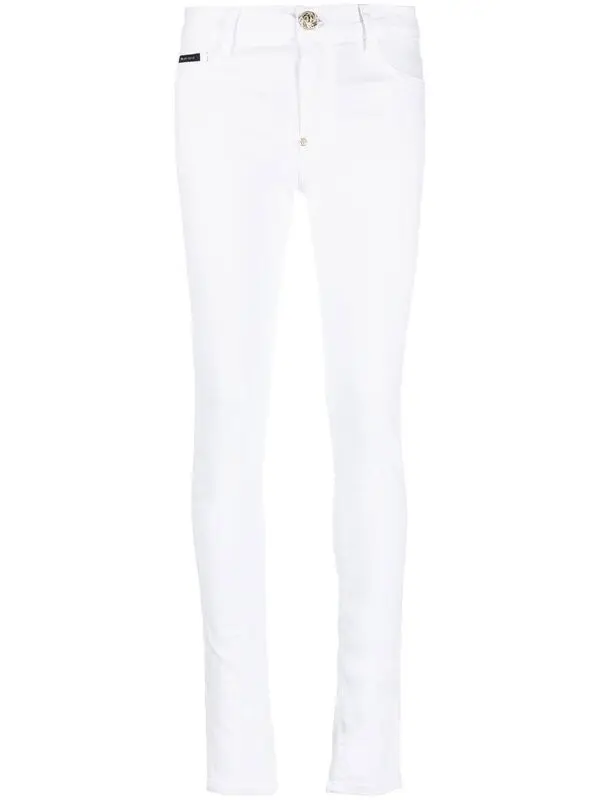 Philipp Plein Slim Fit Jeggings - White