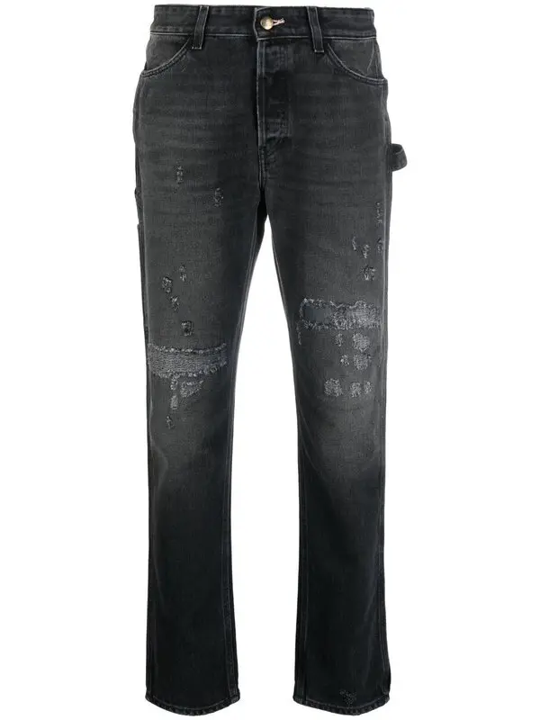 WASHINGTON DEE-CEE Distressed-effect Straight-leg Jeans