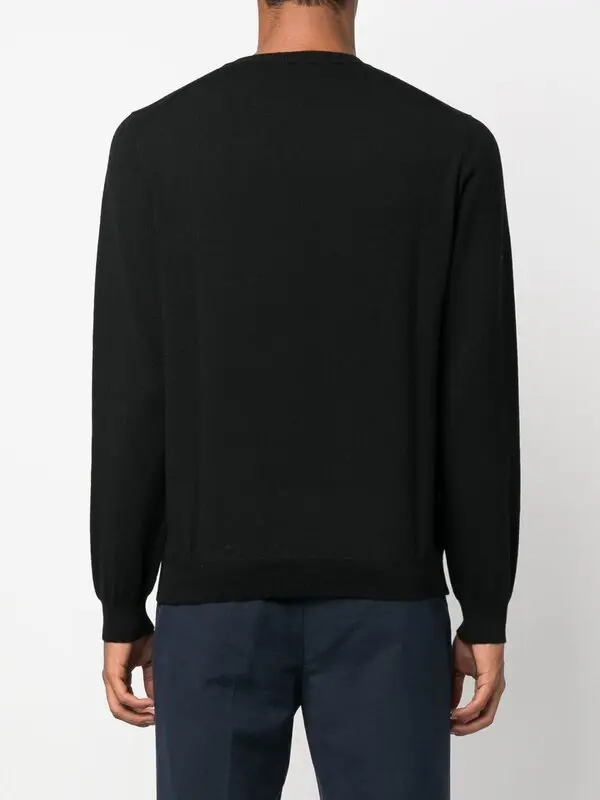 ZANONE Crew-neck Fine-knit Jumper - Black