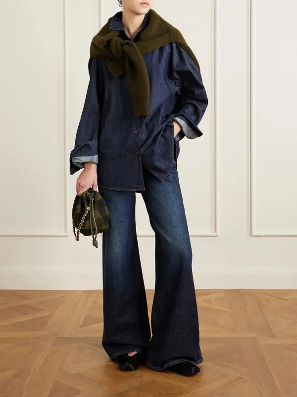 MAISON MARGIELA Tabi Split-toe Satin Ballet Flats