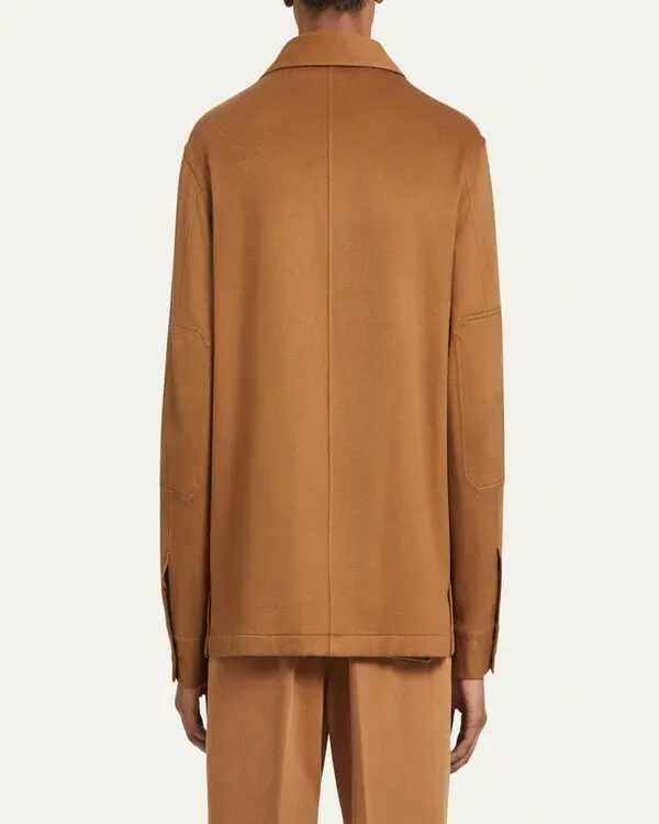 Zegna Cashmere Overshirt - Foliage