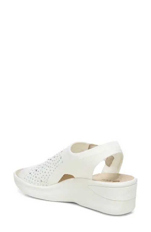 LIFESTRIDE Bzees Star Bright Knit Wedge Sandal