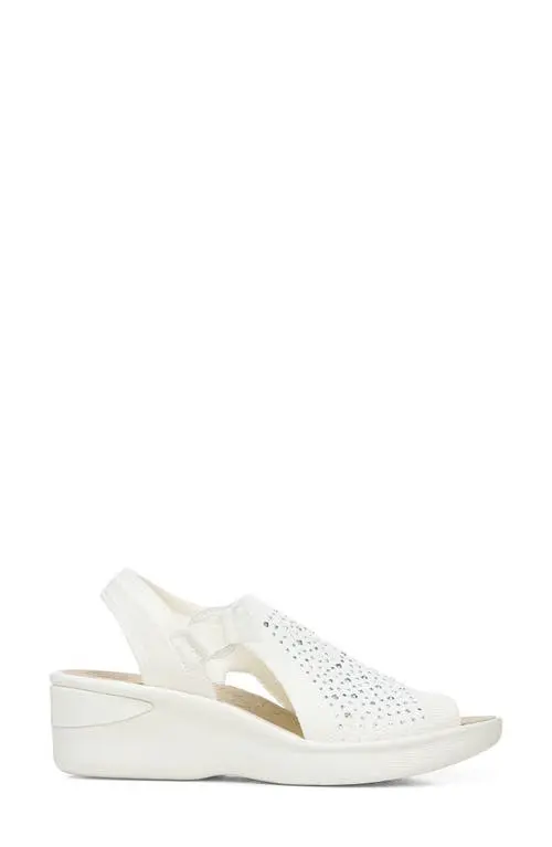 LIFESTRIDE Bzees Star Bright Knit Wedge Sandal