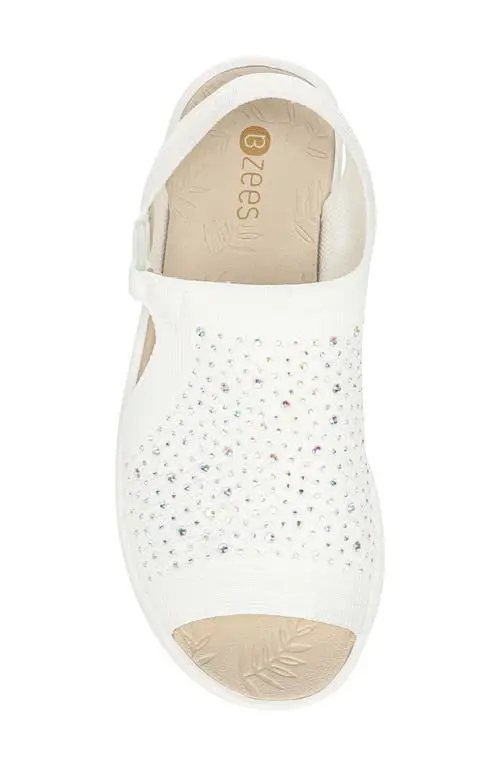 LIFESTRIDE Bzees Star Bright Knit Wedge Sandal
