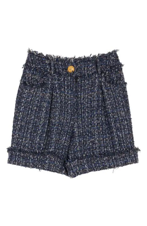 Balmain Pleated Tweed Shorts