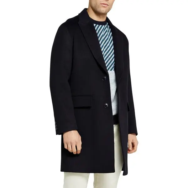 Ted Baker London Raydon Wool Coat - Navy