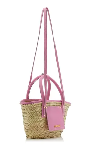 Jacquemus Le Petite Panier Soleil Palm Tote Bag