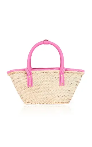 Jacquemus Le Petite Panier Soleil Palm Tote Bag