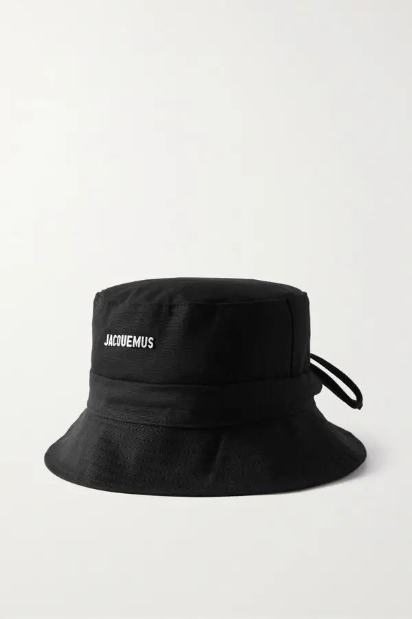 Jacquemus Le Bob Embellished Bucket Hat - Black