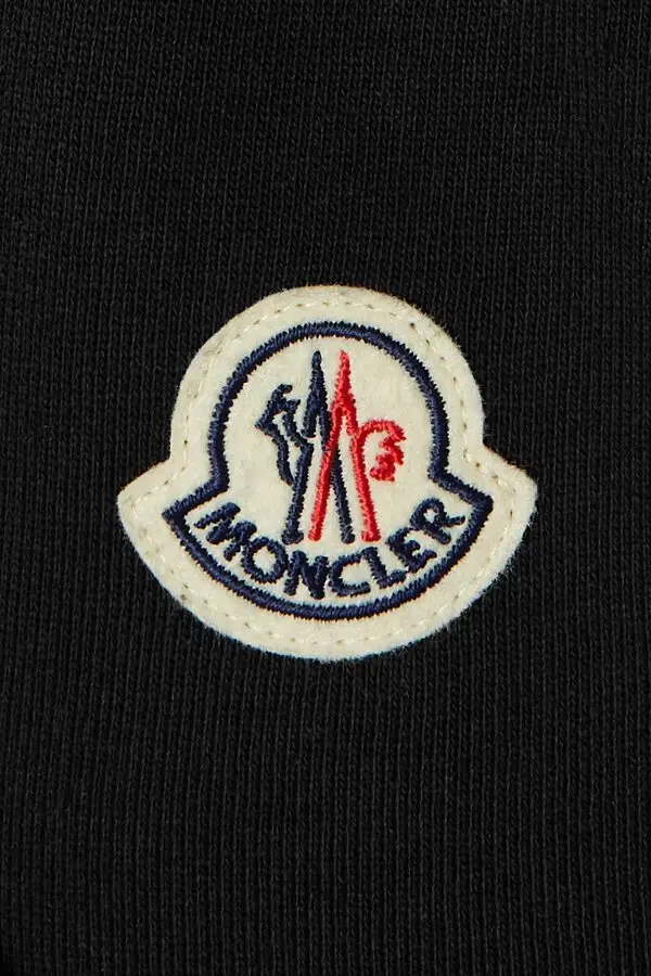 Moncler Appliquéd Cotton-jersey Sweatpants