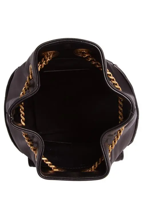 Saint Laurent Mini Joy Matelassé Bucket Bag