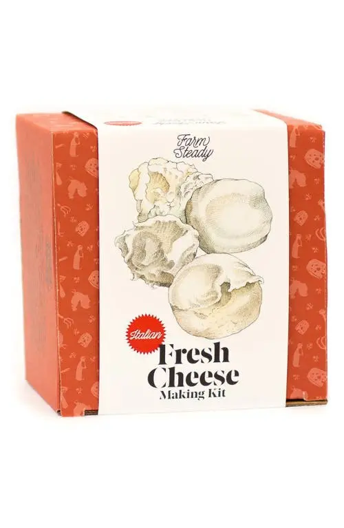 BROOKLYN BREW SHOP Farmsteady Fresh Cheese Making Kit - Red