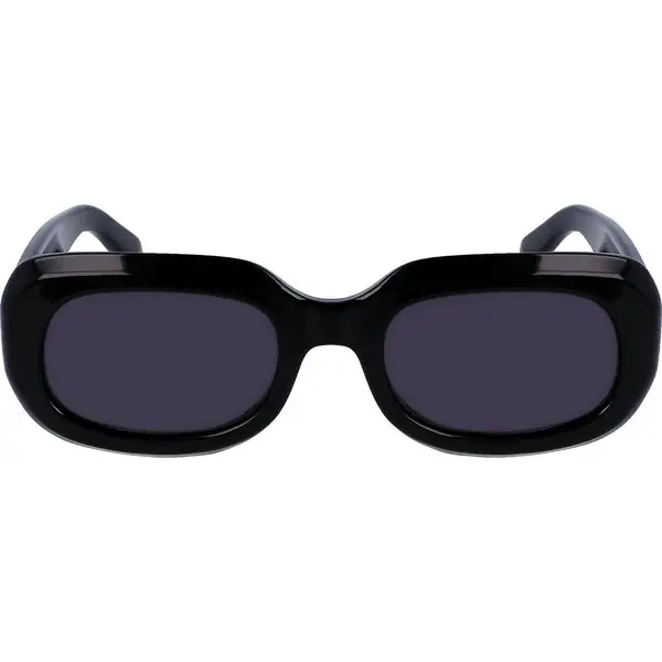 Longchamp Medallion Rectangular Sunglasses - Black