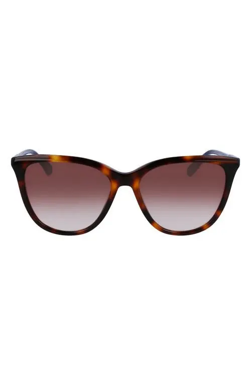 Longchamp Le Pliage 56mm Sunglasses - Havana