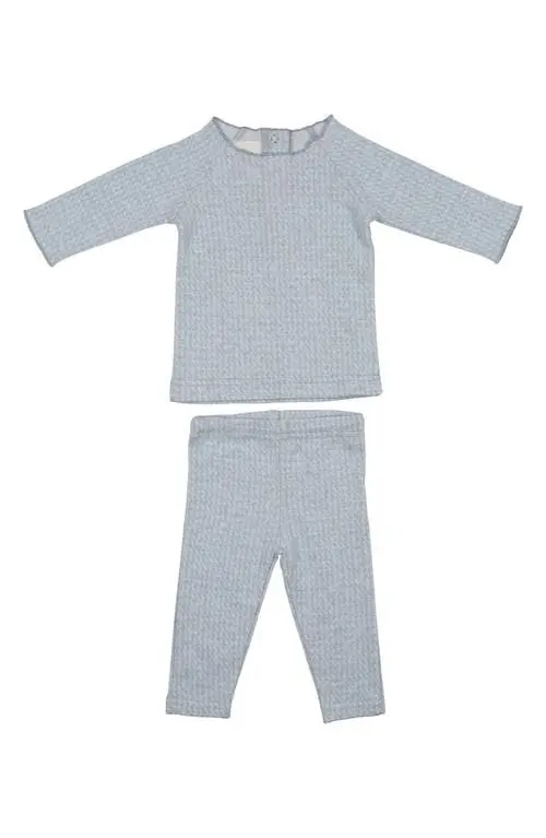 MANIÈRE Wave Stripe Top & Pants Set - Sky Blue