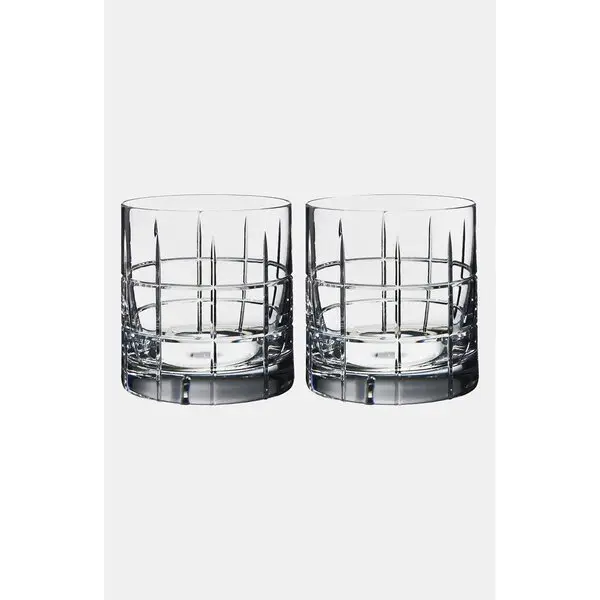 ORREFORS Street' Double Old Fashioned Tumblers - Clear