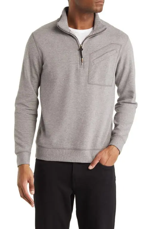 Billy Reid Quilted Half Zip Pullover