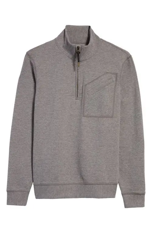 Billy Reid Quilted Half Zip Pullover