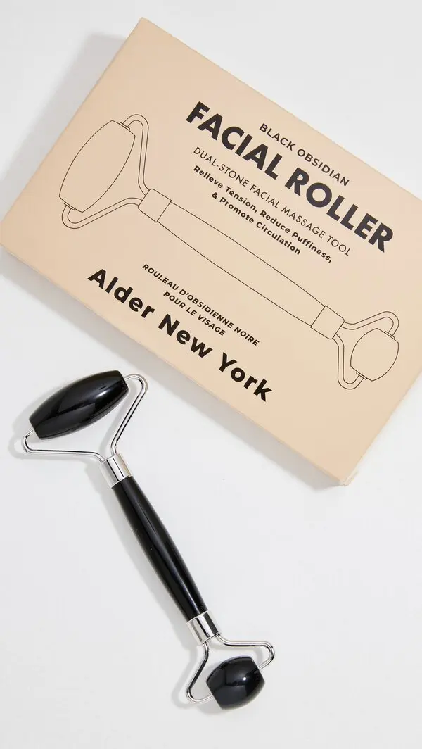 ALDER NEW YORK Black Obsidian Facial Roller