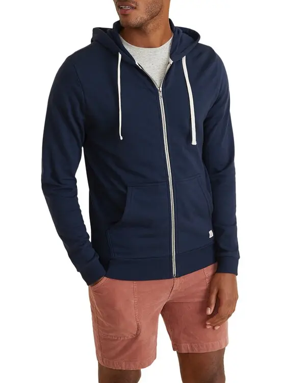 Marine Layer Afternoon Front Zip Hoodie - True Navy