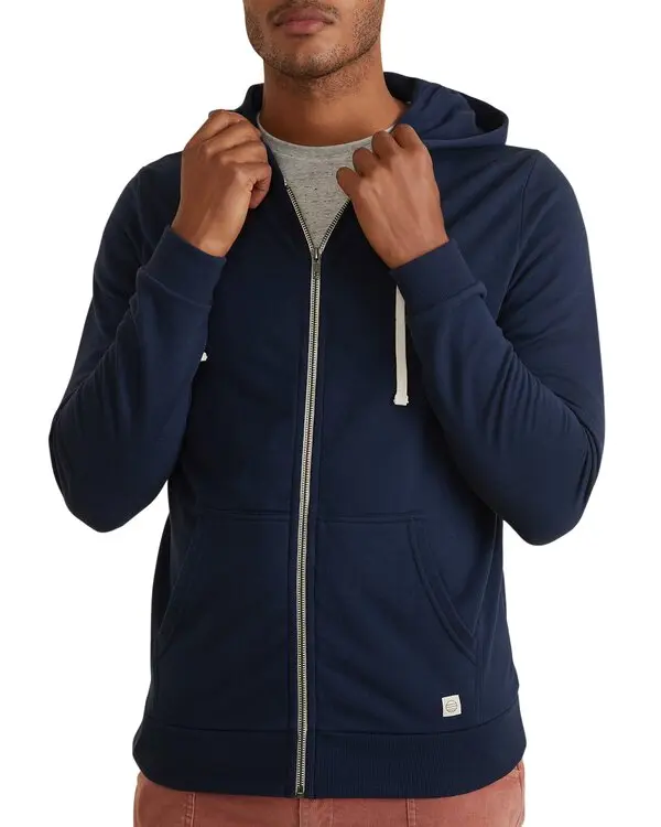 Marine Layer Afternoon Front Zip Hoodie - True Navy
