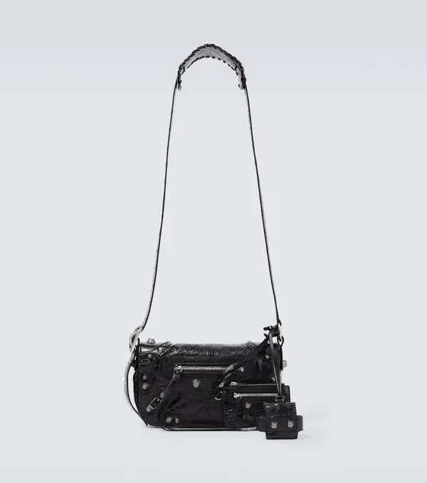 Balenciaga Le Cagole Xs Leather Crossbody Bag - Black