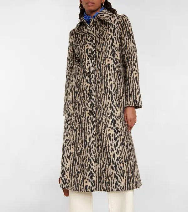 Rixo Milly Leopard-print Coat