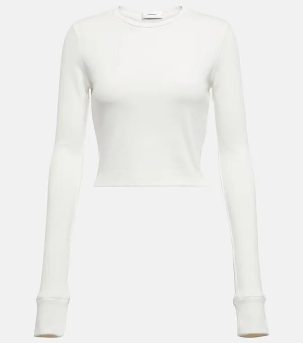 Wardrobe.NYC X Hailey Bieber Crop Top - White