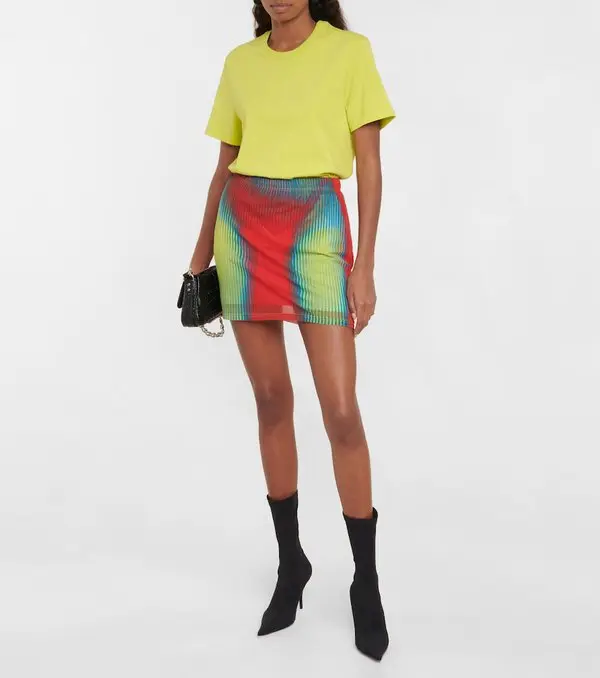 Y/project X Jean Paul Gaultier Printed Miniskirt