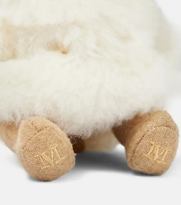 Max Mara Teak Bear Bag Charm In White - 30% Off | Editorialist