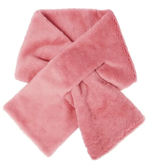 Max Mara Full Alpaca Wool-blend Teddy Scarf - Pink
