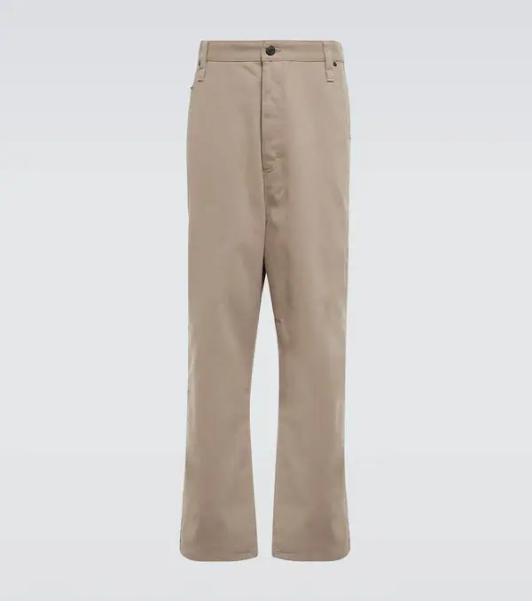 Ami Alex Fit Straight Cotton Gabardine Pants