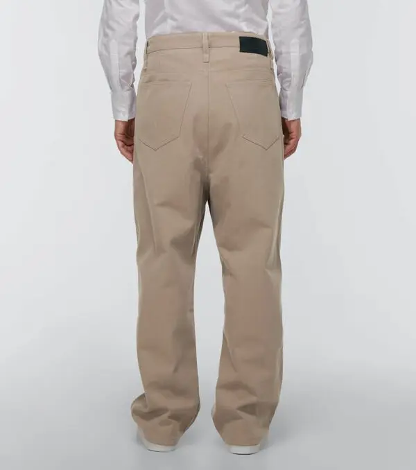 Ami Alex Fit Straight Cotton Gabardine Pants