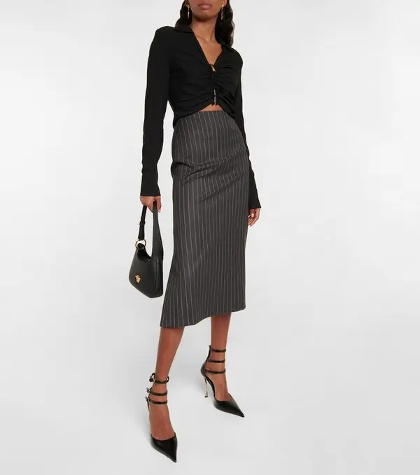 Versace Pin-point Leather Pumps