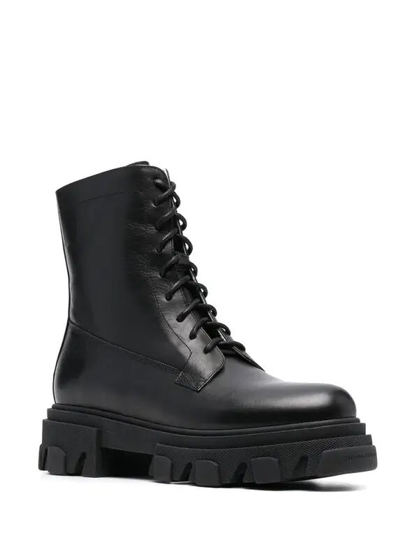 CHIARA FERRAGNI Leather Lace-up Boots