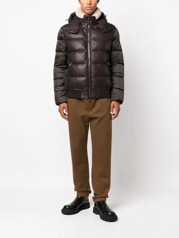 MOORER Panelled Down-padded Jacket