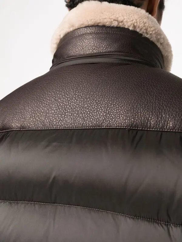 MOORER Panelled Down-padded Jacket