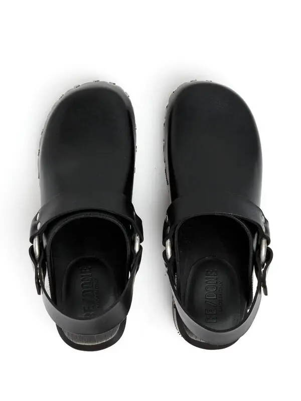 RE/DONE 70's Stud-embellished Mules