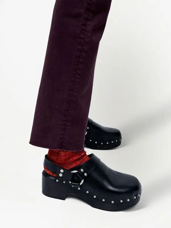 RE/DONE 70's Stud-embellished Mules