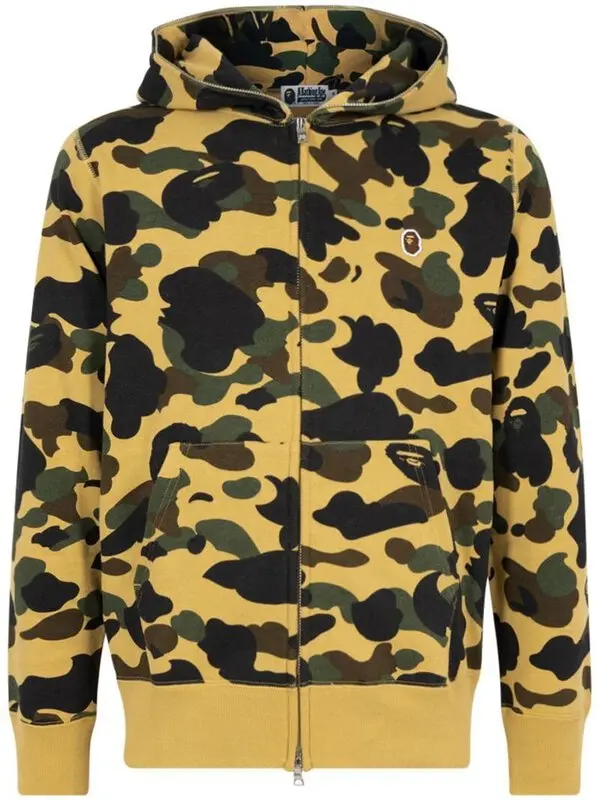 A BATHING APE 1st Camo One Point Full-zip Hoodie